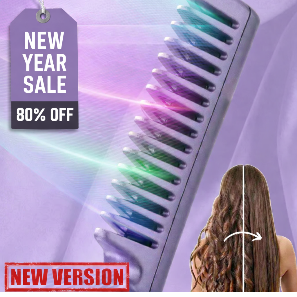 Ceramic Hairdressing Comb ~ Smooth, frizz-free hair anytime, anywhere ...